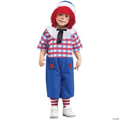 Toddler Boy's Raggedy Andy Costume - 2T-4T | Oriental Trading