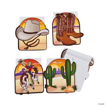 3 1/2" Wild West Cowboy Blank Paper Notepads - 24 Pc. | Oriental Trading