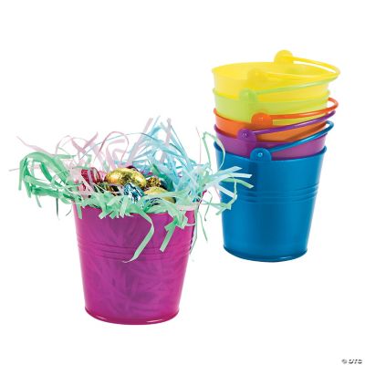 Mini Bright Plastic Pails - 12 Pieces 780984315733 | eBay
