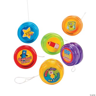 24 100th Day of School of School Mini Yo-Yos - Discontinued