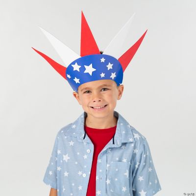 Paper Plate Patriotic Hat Craft Kit - Craft Kits - 12 Pieces ...