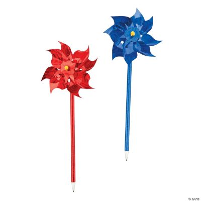 Red & Blue Pinwheel Pens - Discontinued