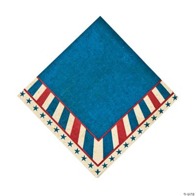 Vintage Patriotic Beverage Napkins - Discontinued