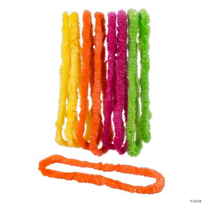 32" Bulk 50 Pc. Bright Tropical Colors Plastic Lei Assortment