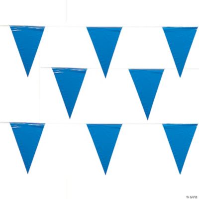 100 ft. Bright Color Pennants Plastic Banner | Oriental Trading