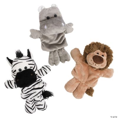 Plush Safari Hand Puppet Set - Discontinued