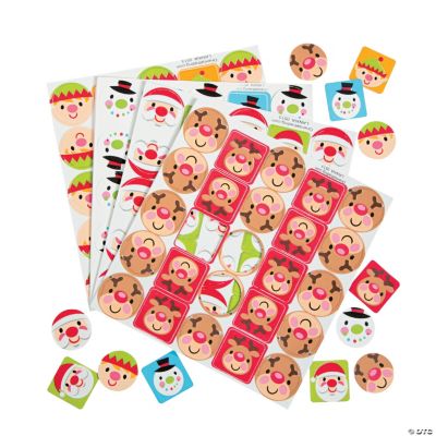 Cheery Christmas Character Self-Adhesive Shapes - Discontinued
