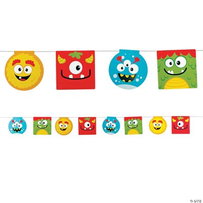 Mini Monster Paper Pennant Banner | Oriental Trading
