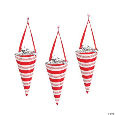 Candy Candy Cane Striped Favor Cones - Discontinued