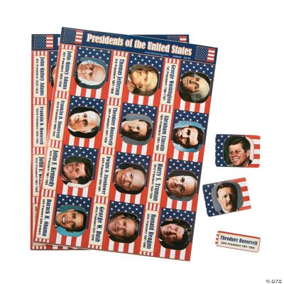 Presidents Sticker Sheets - Discontinued