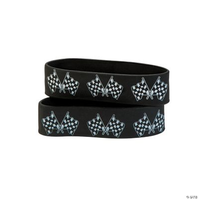 Checkered Flag Big Band Bracelets - Discontinued