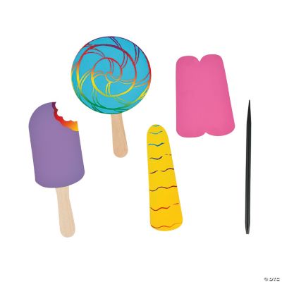 Magic Color Scratch Frozen Treat Shapes with Sticks - Discontinued