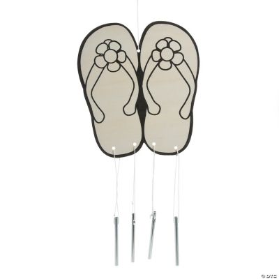 Color Your Own Flip Flop-Shaped Wind Chimes - Discontinued