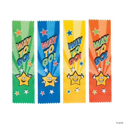 Way To Go Ribbons - 12 Pc. | Oriental Trading