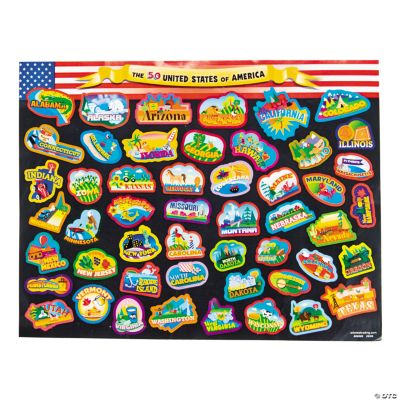 State Sticker Sheets - Oriental Trading