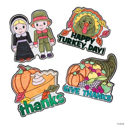 Color Your Thanksgiving Magnets - Discontinued