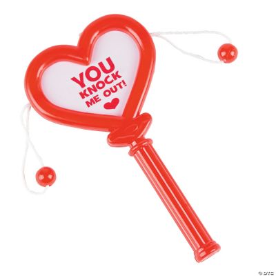 Red Heart-Shaped Mini Noisemakers - Discontinued