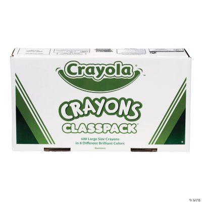 Bulk 400 Pc. Crayola® Large Crayons Classpack - 8 Colors per pack ...