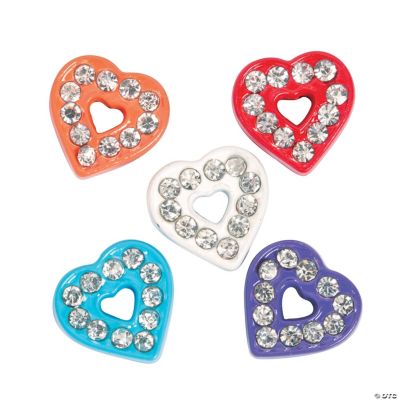 Small Colorful Hearts Slide Charms - Discontinued