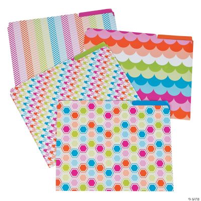 Trendy Patterned File Folders - Discontinued