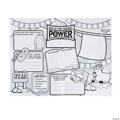 Color Your Own “All About The Highest Power" Posters - Discontinued