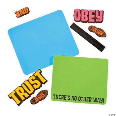 Trust and Obey Magnet Craft Kit, Magnet Crafts, Crafts for Kids, Craft ...