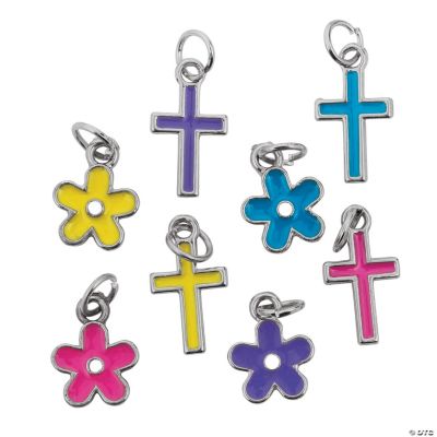 Mini Crosses & Flower Charms - Discontinued