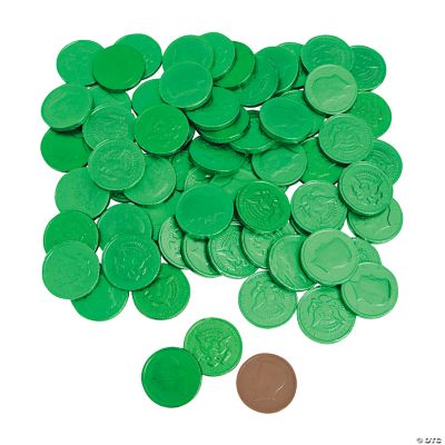 Green Coins Chocolate Candy - Discontinued
