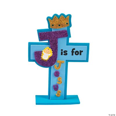 J is for Jesus Stand-Up Cross Craft Kit - Discontinued