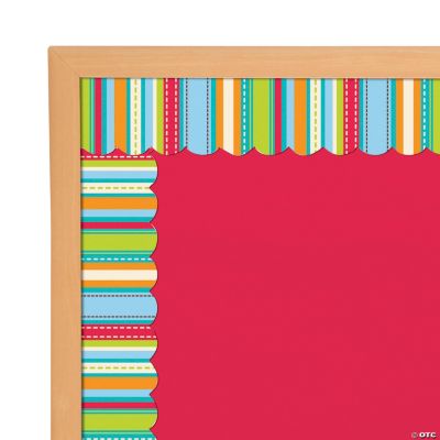 Stripes & Stitches Bulletin Board Borders - Discontinued