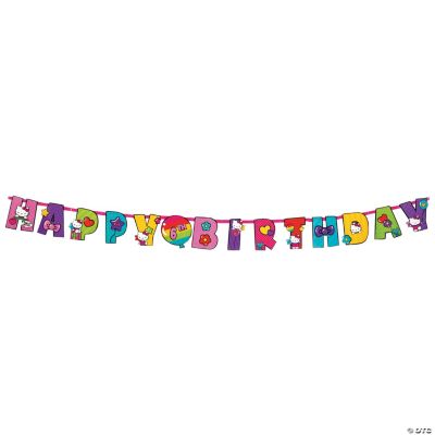Hello Kitty Rainbow Jumbo Letter Paper Banner - Discontinued