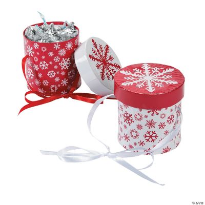Round Christmas Favor Boxes - Discontinued