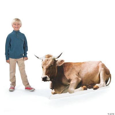 5 Ft. 1" x 28 1/2" Nativity Resting Cow Cardboard Cutout Stand-Up ...