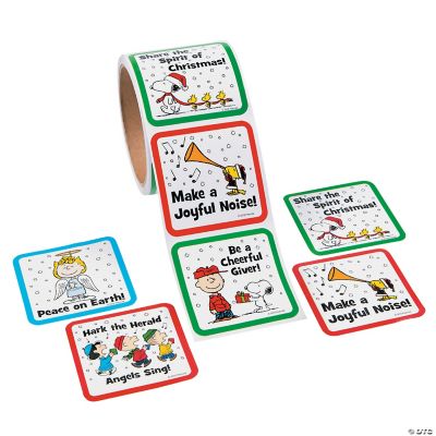 Peanuts® Inspirational Christmas Sticker Roll - 100 Pc.