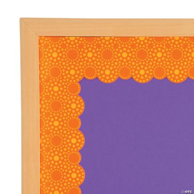 Lots of Dots Orange Bulletin Board Borders - Discontinued