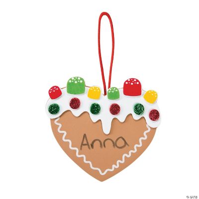 Gingerbread Heart Ornament Craft Kit - Discontinued