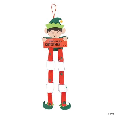 Elf Christmas Countdown Paper Chain Craft Kit - Discontinued