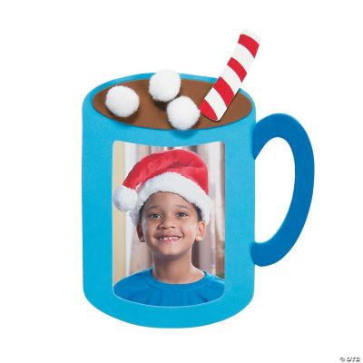 6 1/2" x 8 1/4" Hot Cocoa Picture Frame Magnet Foam Craft Kit - Makes ...