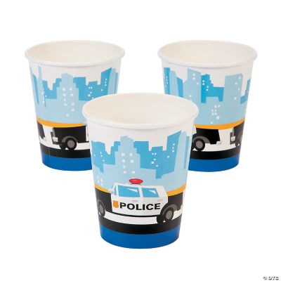 9 oz. Police Car Disposable Paper Cups - 8 Ct. | Oriental Trading