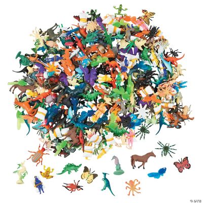 Bulk 350 Pc. Mini Animal & Character Plastic & Vinyl Toy Assortment ...