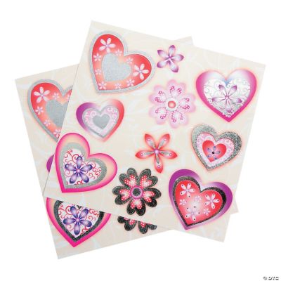 3D Heart Stickers | Oriental Trading