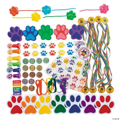 Bulk 250 Pc. Paw Print Stationery, Handout & Novelty Assortment ...