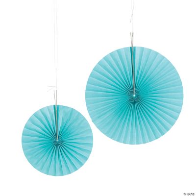 Light Blue Hanging Fans | Oriental Trading
