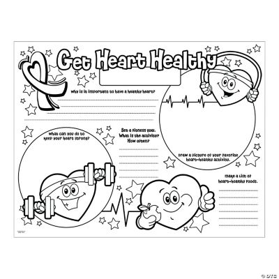Color Your Own Healthy Heart Posters - Discontinued