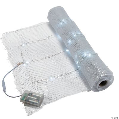 Light-Up White Mesh Metallic Roll Party Lights | Oriental Trading