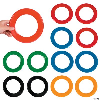 Colorful International Games Mini Flying Rings with Classic Colors - 12 ...