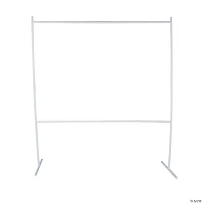 9 Ft. x 7 Ft. White Plastic Rectangular Backdrop Banner Frame ...