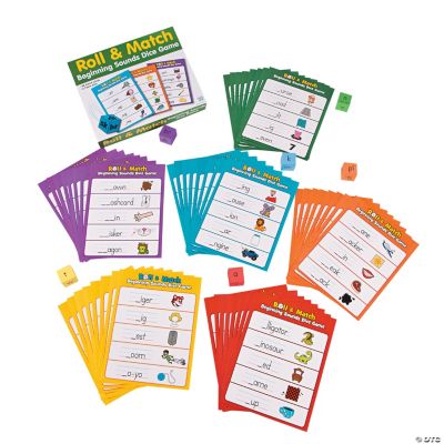 Roll & Match Beginning Sounds Dice Game - Discontinued