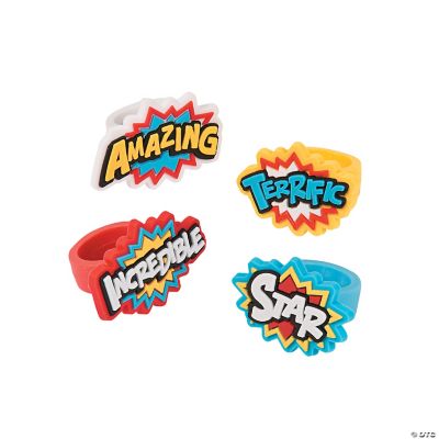 Superhero Rings - 12 Pc. | Oriental Trading