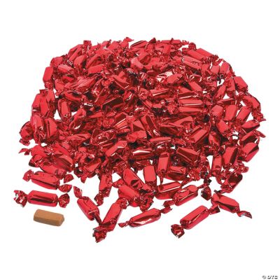 2 lbs. Classic Red Foil-Wrapped Caramels - 189 Pc.
